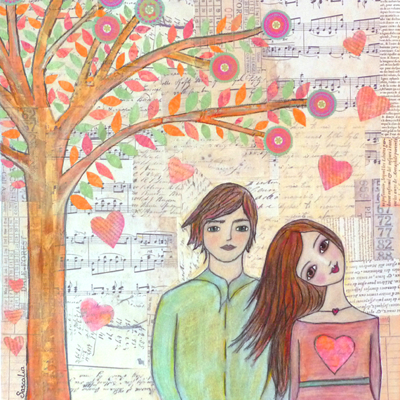 Art Print - Love Tree on Luulla